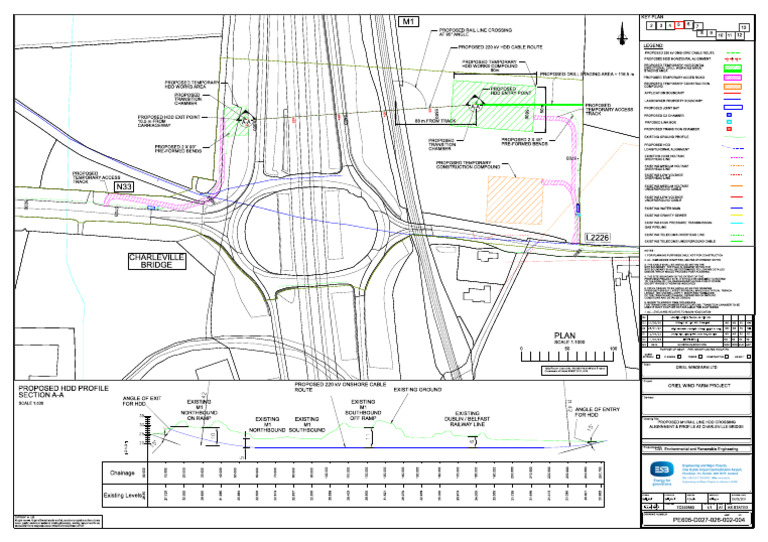 Section A-A Proposed HDD Profile: Chainage | PDF | Electricity ...