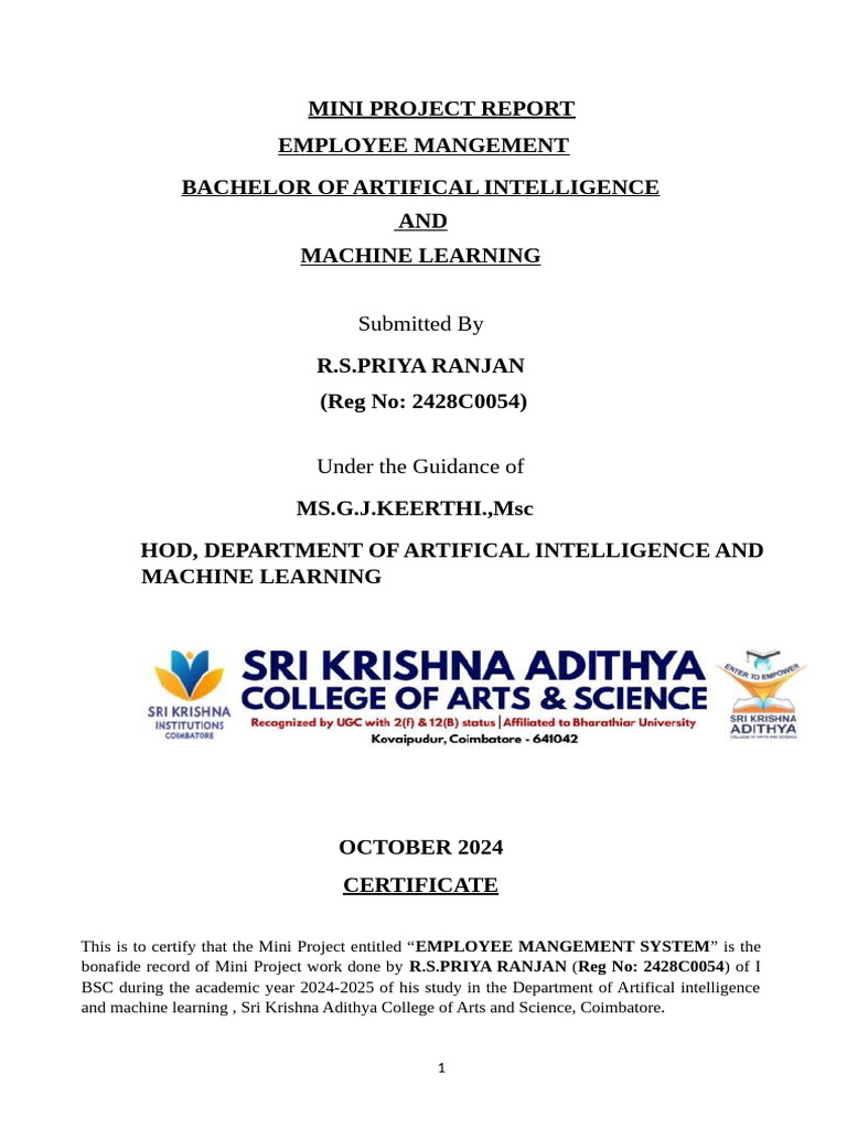 PRIYA RANJAN RS | PDF | Human Resources | Employment