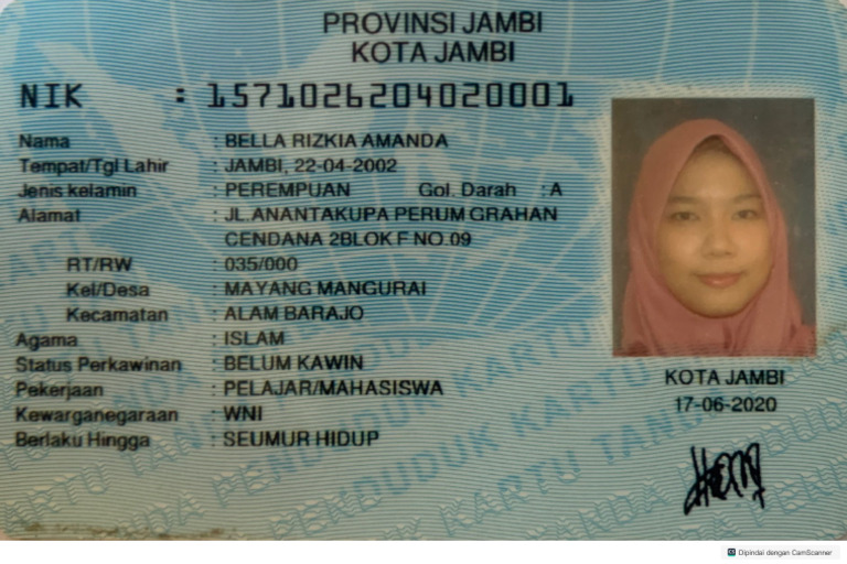 KTP - Bella Rizkia Amanda | PDF