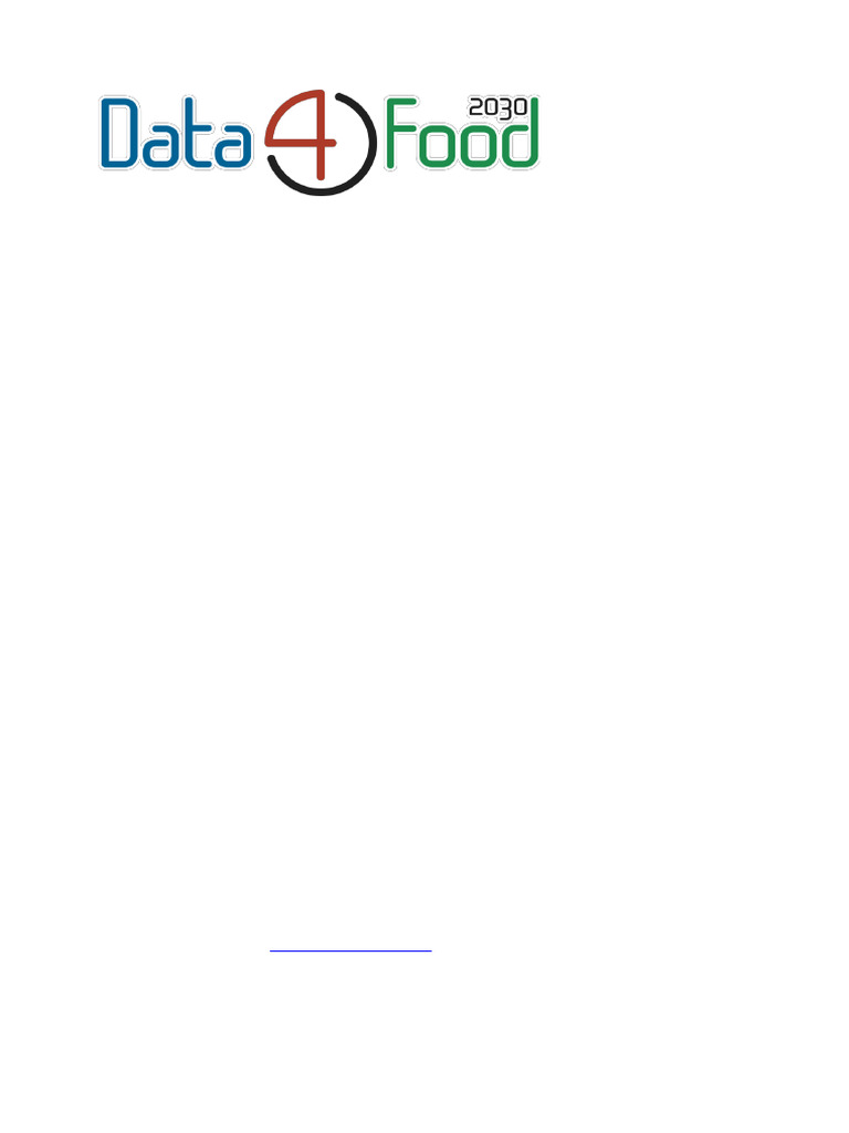 Data4Food2030 D3.1 CaseStudyModels Final | PDF | Supply Chain | Interface (Computing)