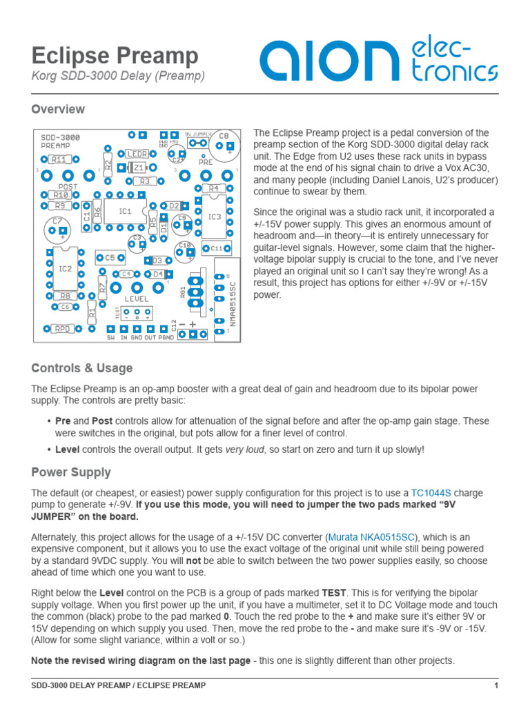 Aion Eclipse Sdd3000 Documentation | PDF | Capacitor | Printed Circuit ...