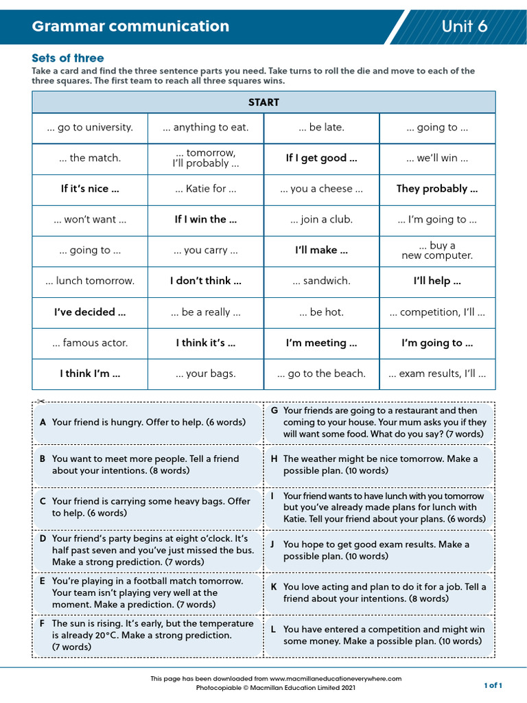 B1 U6 Grammar Communication | PDF