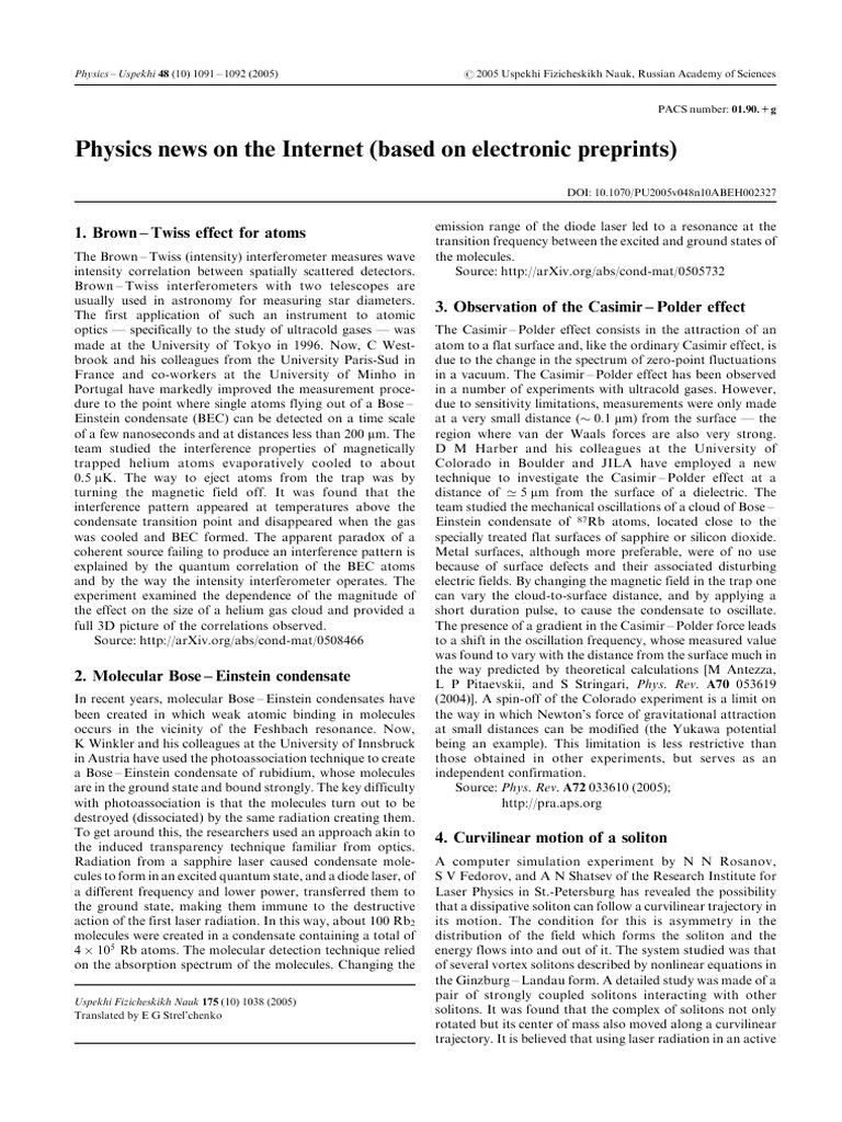 New 0510 | PDF | Laser | Physics
