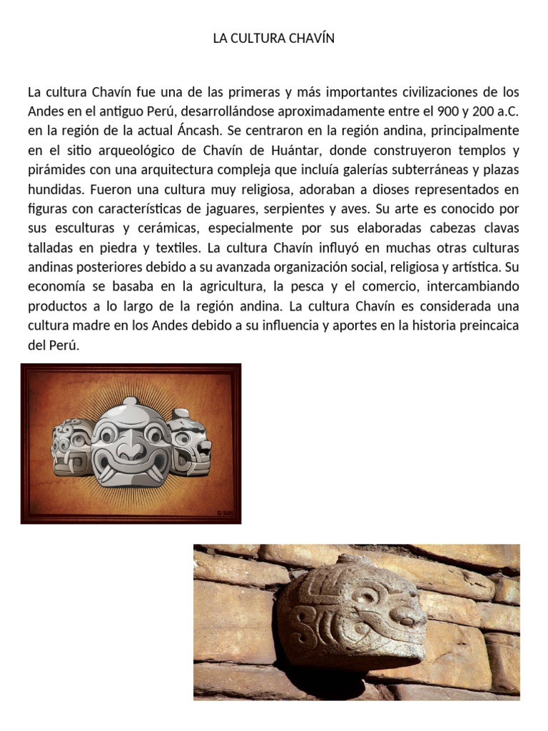 La Cultura Chavín | PDF