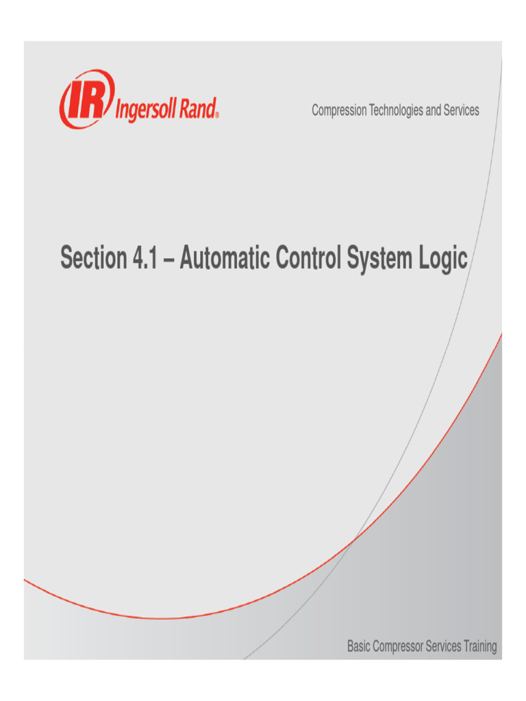 Section 04.1 - Automatic Control Logic | PDF | Pump | Valve