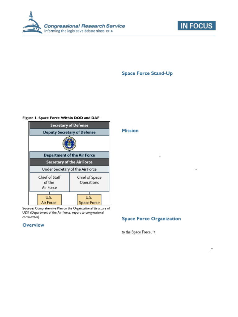CRS_USSF-Primer | PDF | United States Department Of Defense ...