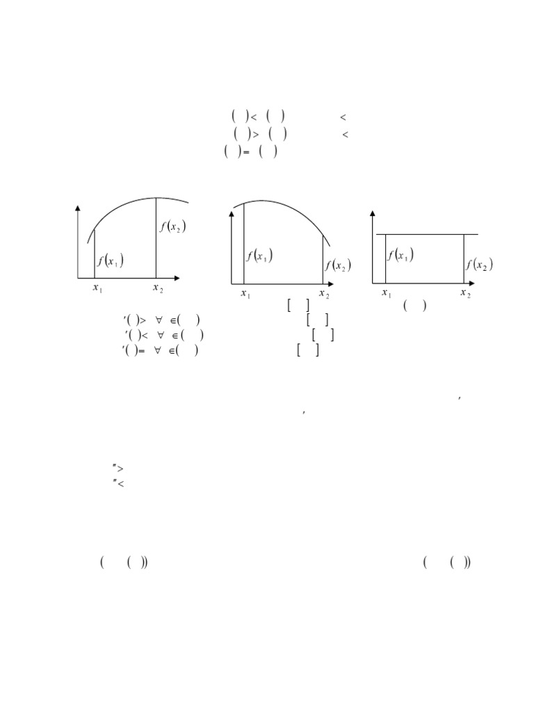 B Math Dc Analysis Of Functions Increasing Decreasing Concave