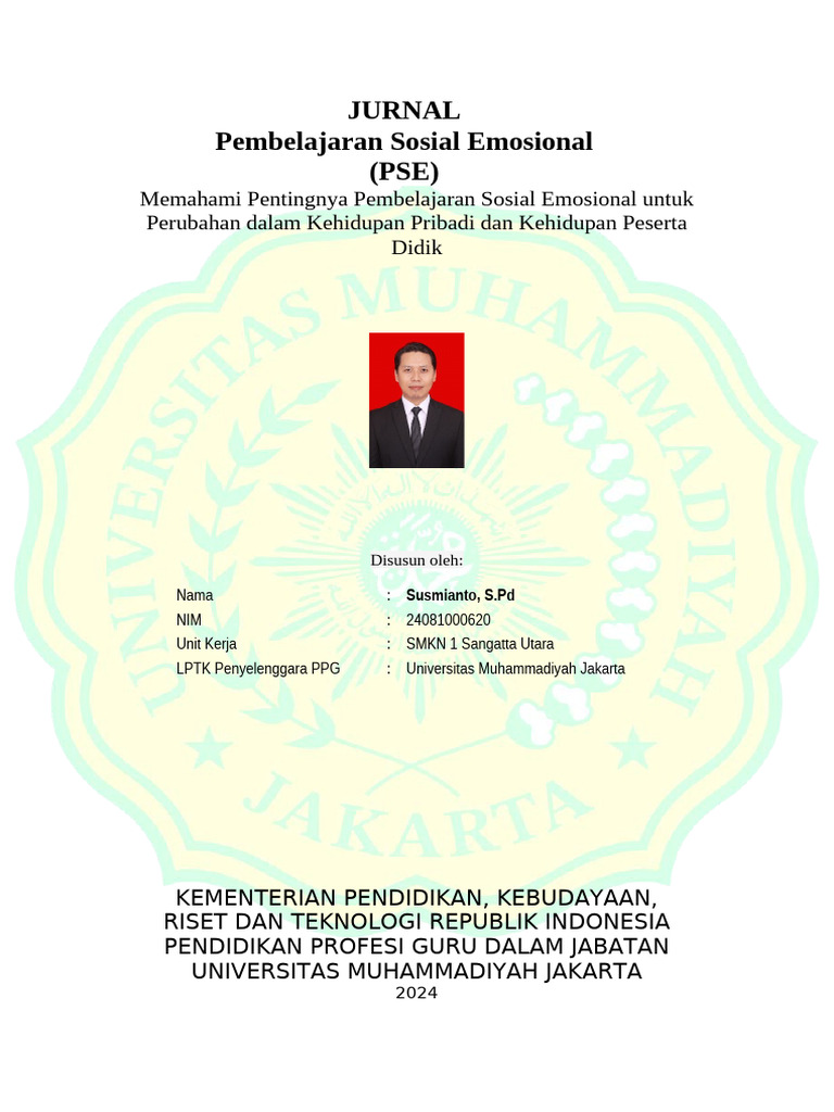 Jurnal Pembelajaran Sosial Emosional | PDF