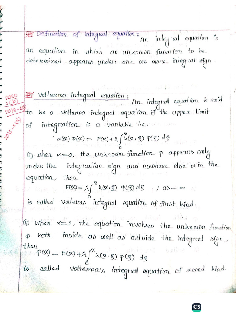 Integral Equation | PDF