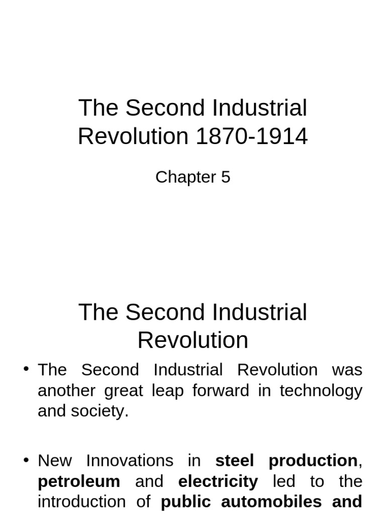 The Second Industrial Revolution | PDF | Economies