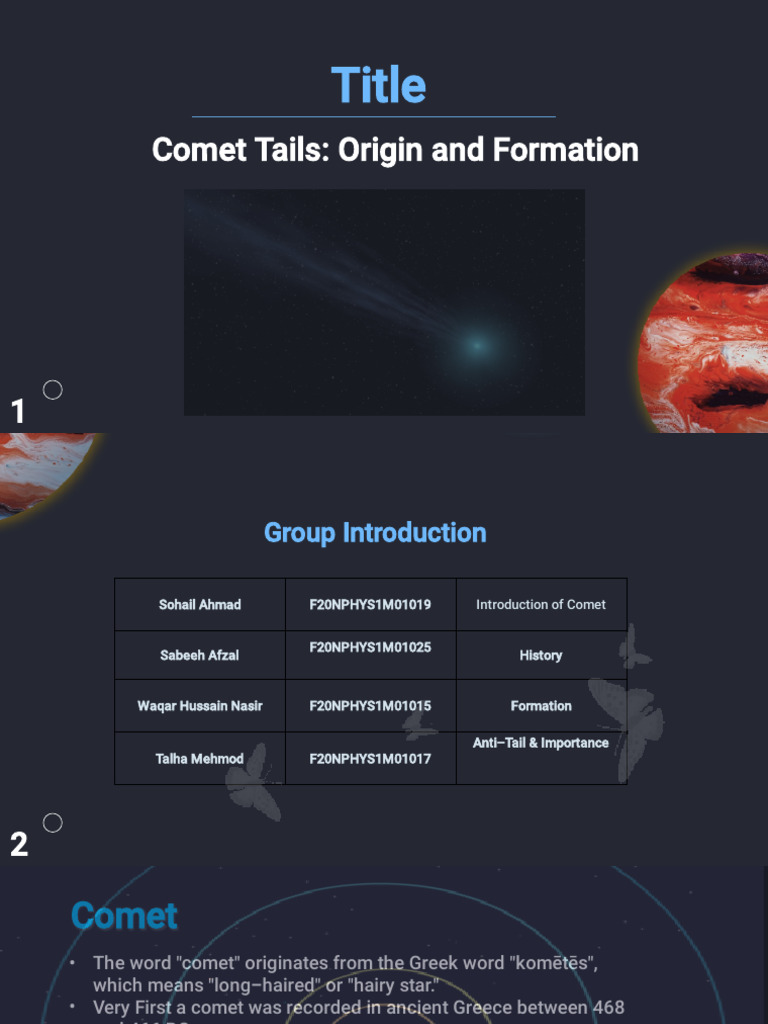 Comet_Tails | PDF | Comet | Plasma (Physics)