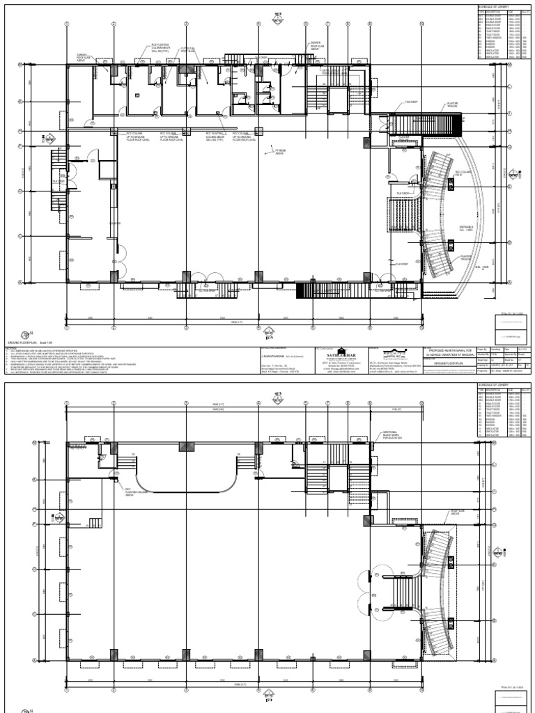 Ananthi Mahal Floor Plans and Details | PDF | Building Engineering ...