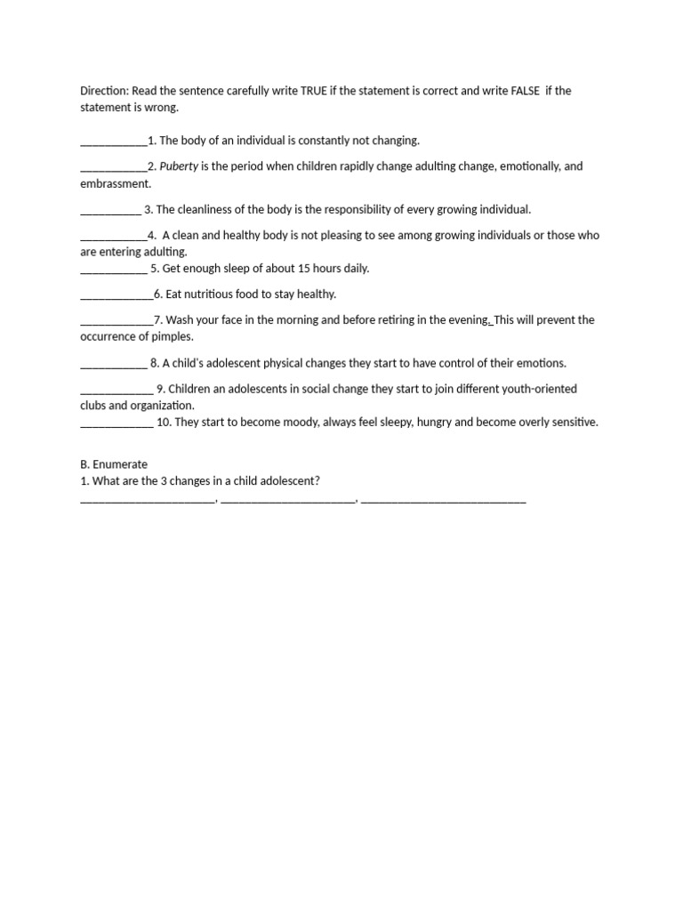 Quiz 1 Grade 5 | PDF