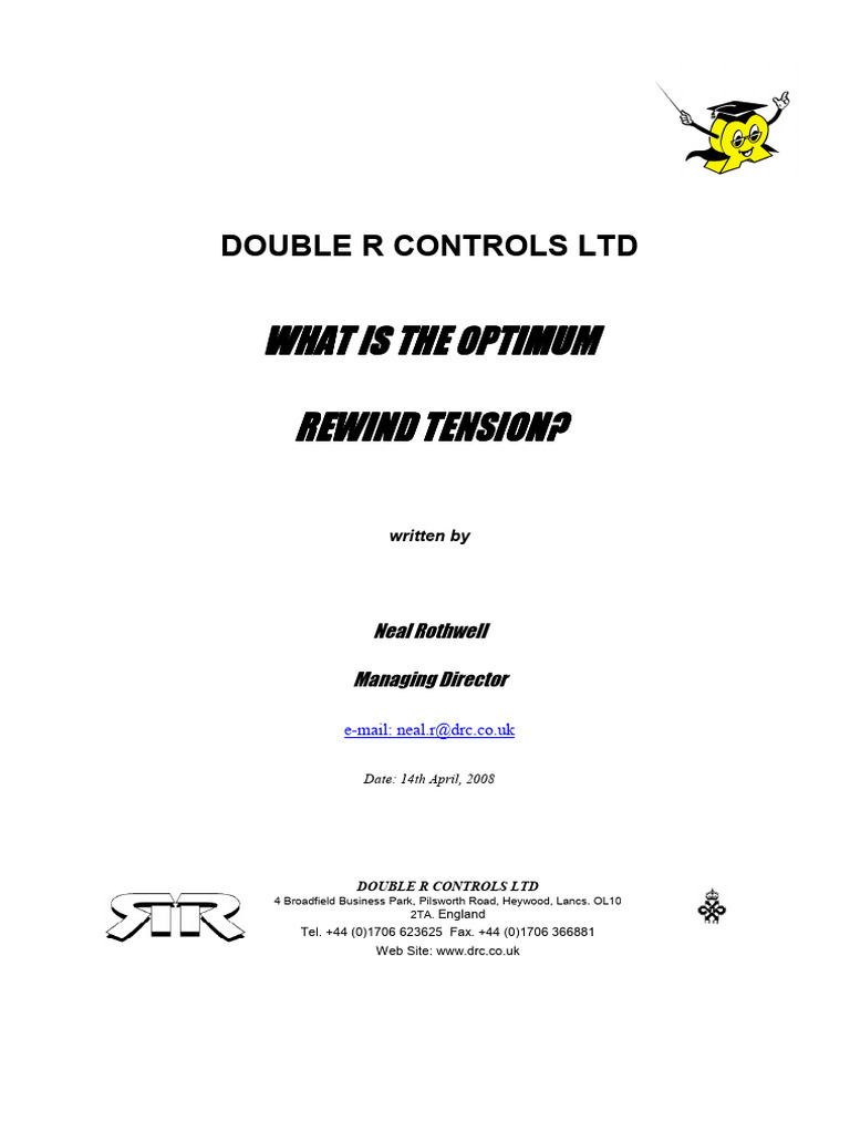 What Rewind Tension | PDF | Deformation (Engineering) | Friction