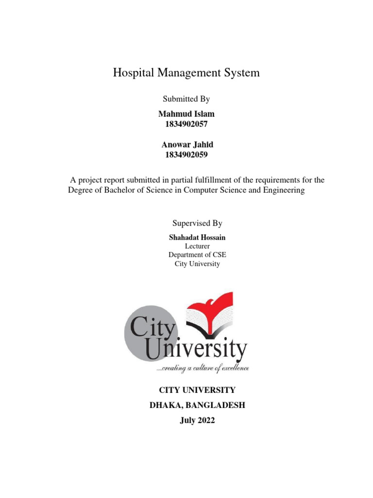 Hospital Management System | PDF | Use Case | Unified Modeling Language
