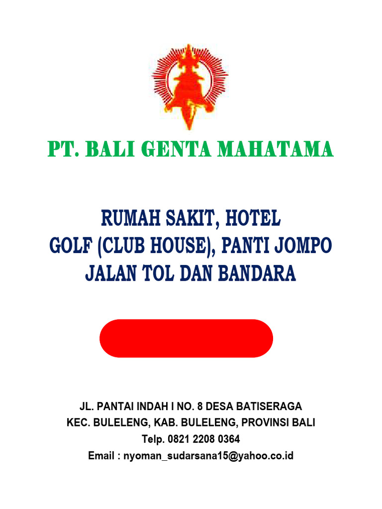 PT Bali Genta Mahatma | PDF