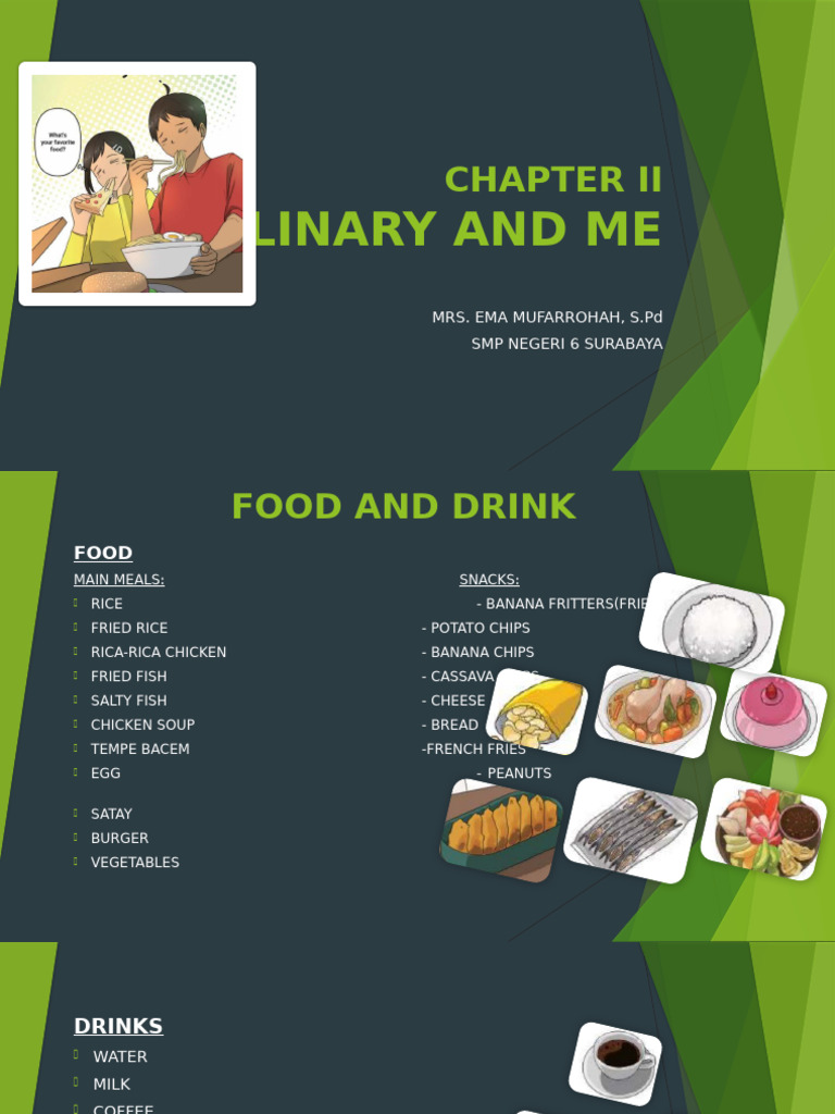 Culinary And Me Chapter 2 Overview Pdf