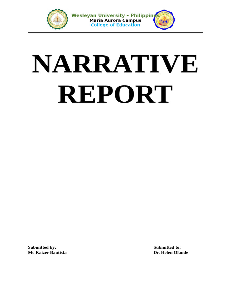 Narrative Report Seminar | PDF | Curriculum | Lesson Plan