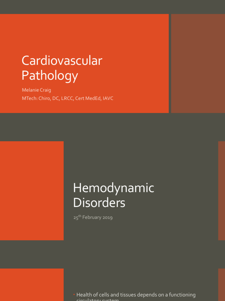 13.1 - Hemodynamic Disorders | PDF | Thrombus | Thrombosis
