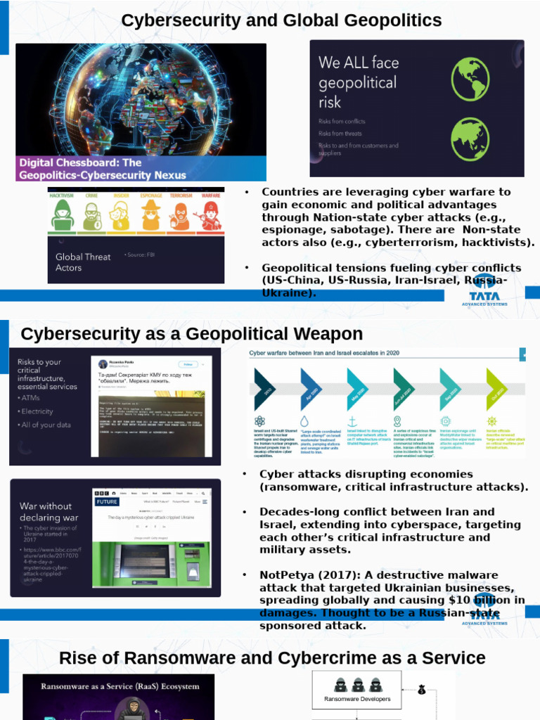 Cybersecurity in Global Geopolitics | PDF | Ransomware | Security