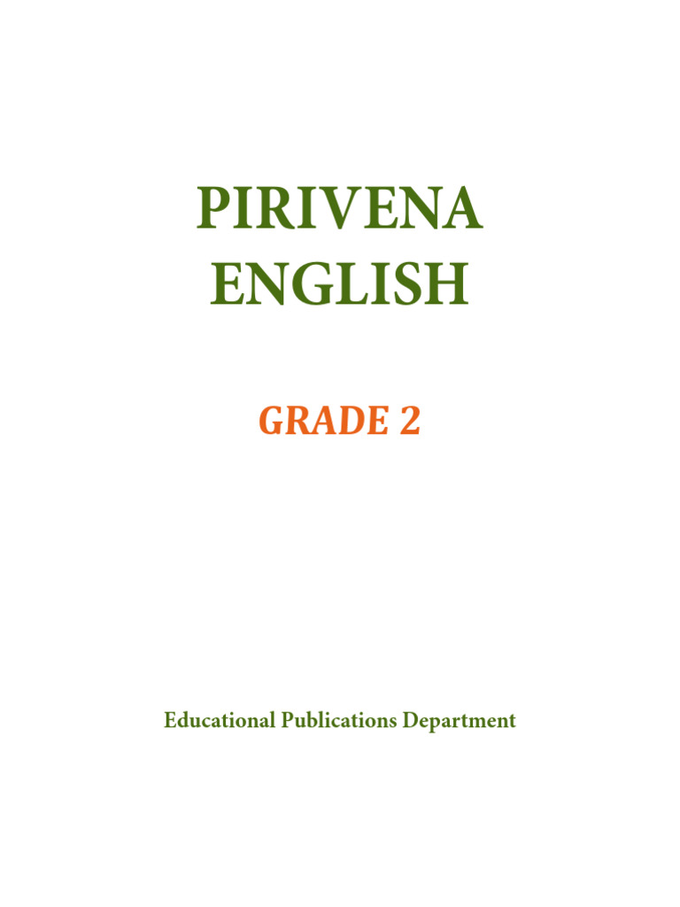 Grade 2 English Textbook PDF Download | PDF