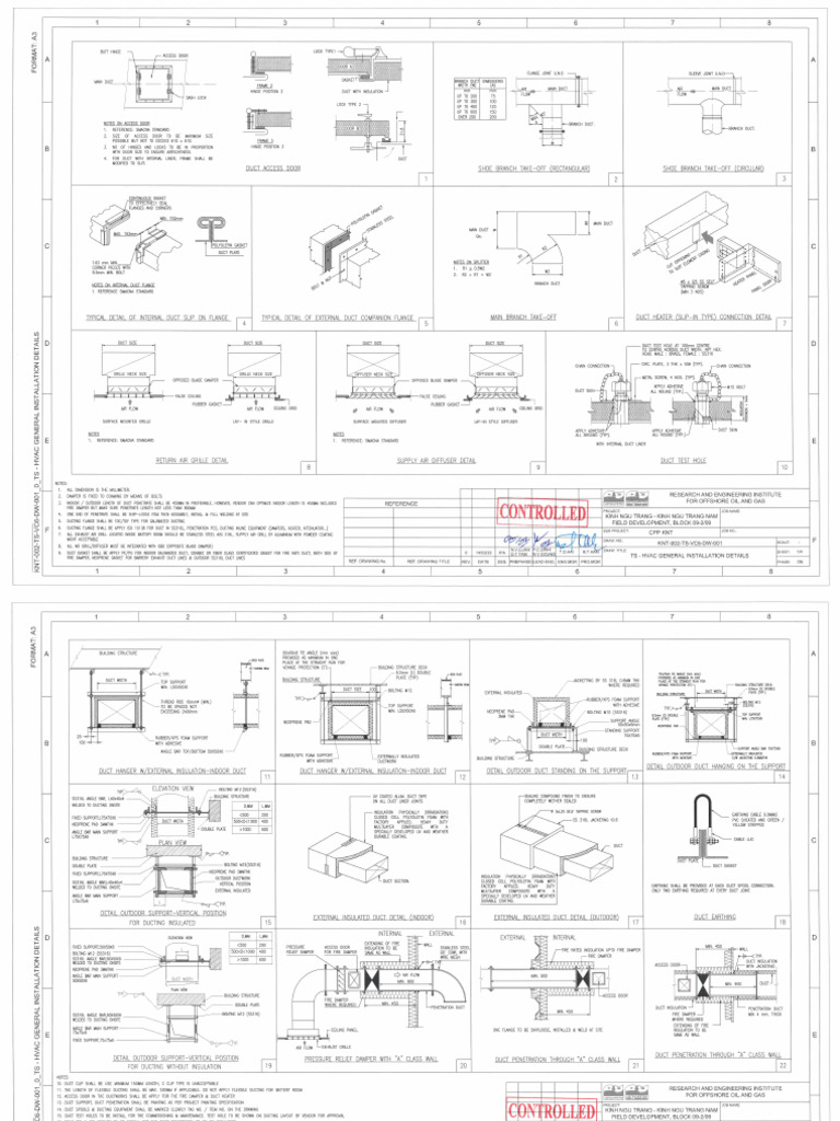 KNT 002 Ts Vc6 DW 001 - 0 - Ts Hvac General Installation Details | PDF