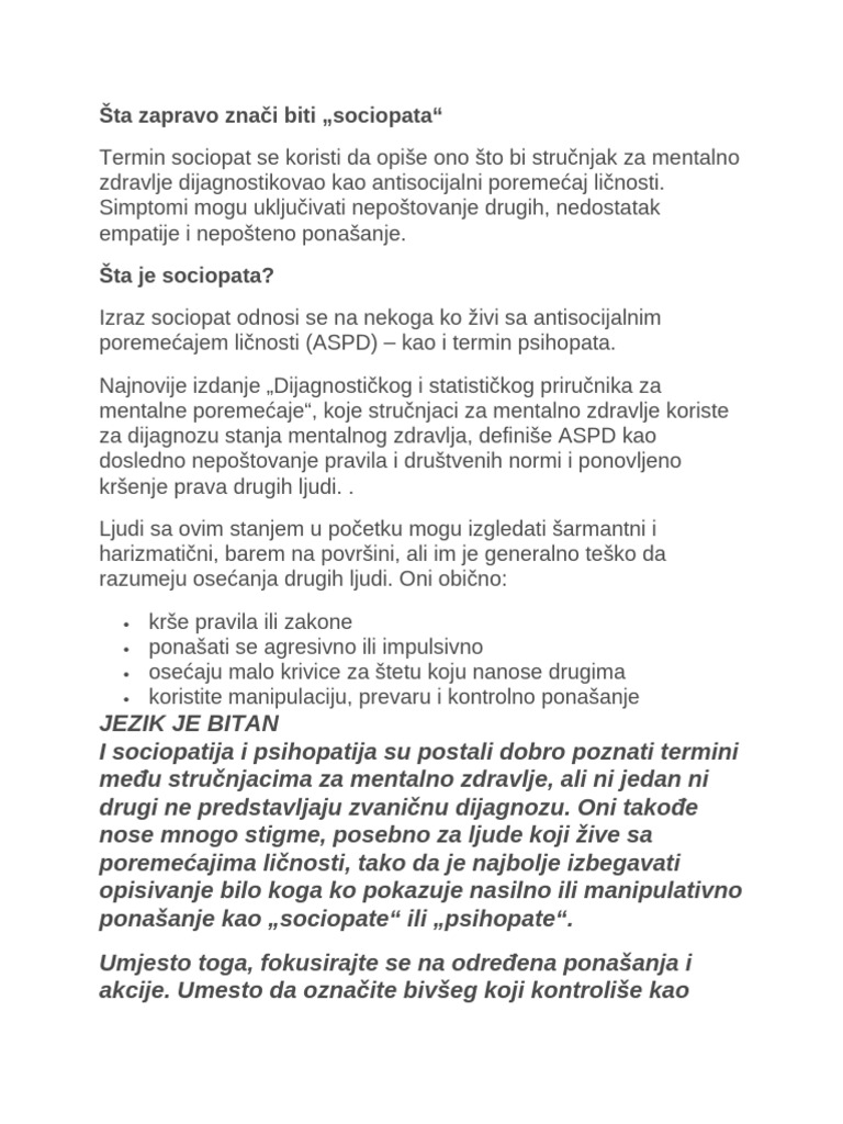 Šta Zapravo Znači Biti | PDF