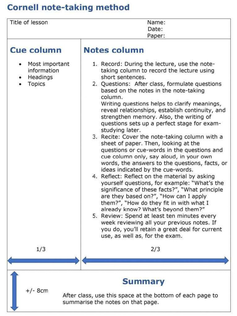 Methods of Note Making | PDF