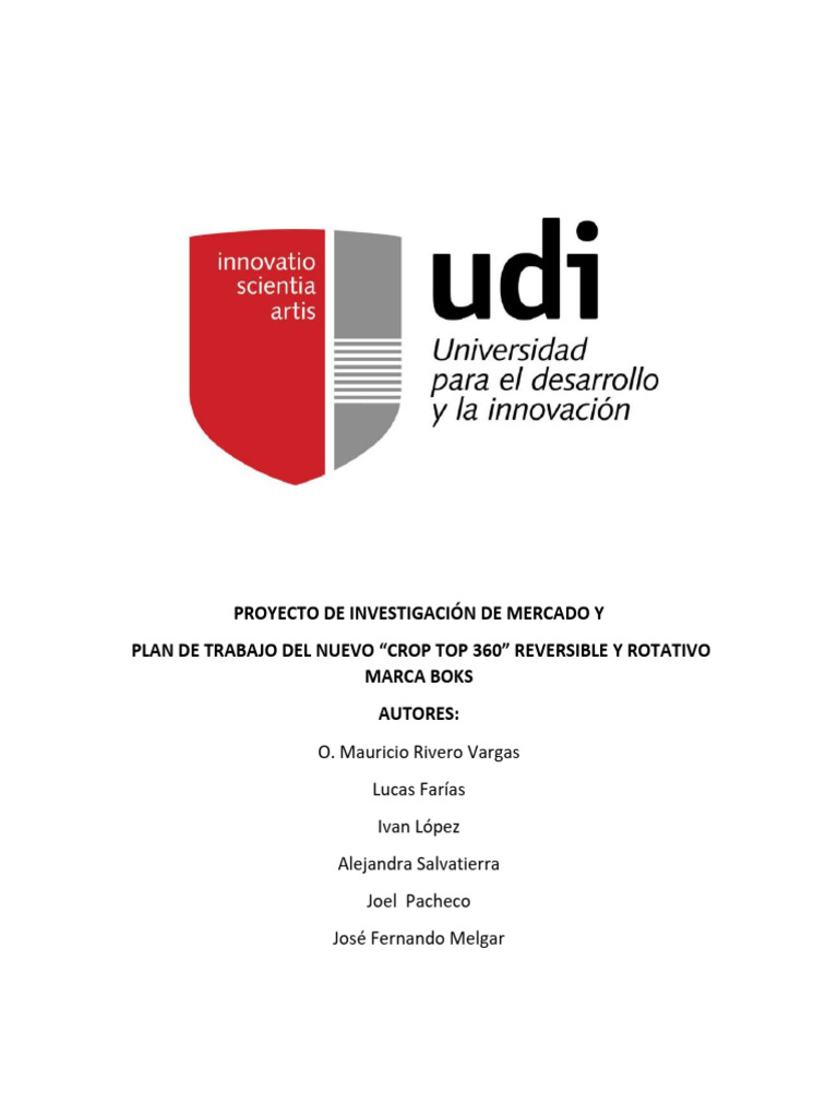 Proyecto de Investigacion de Mercado PDF | PDF | Marketing ...