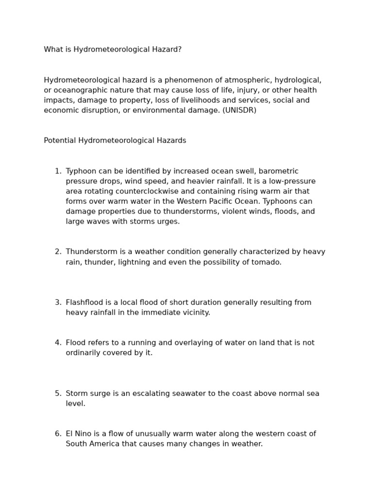 Drrr. Hydrometeorological Hazard | PDF | Radar | Tropical Cyclones