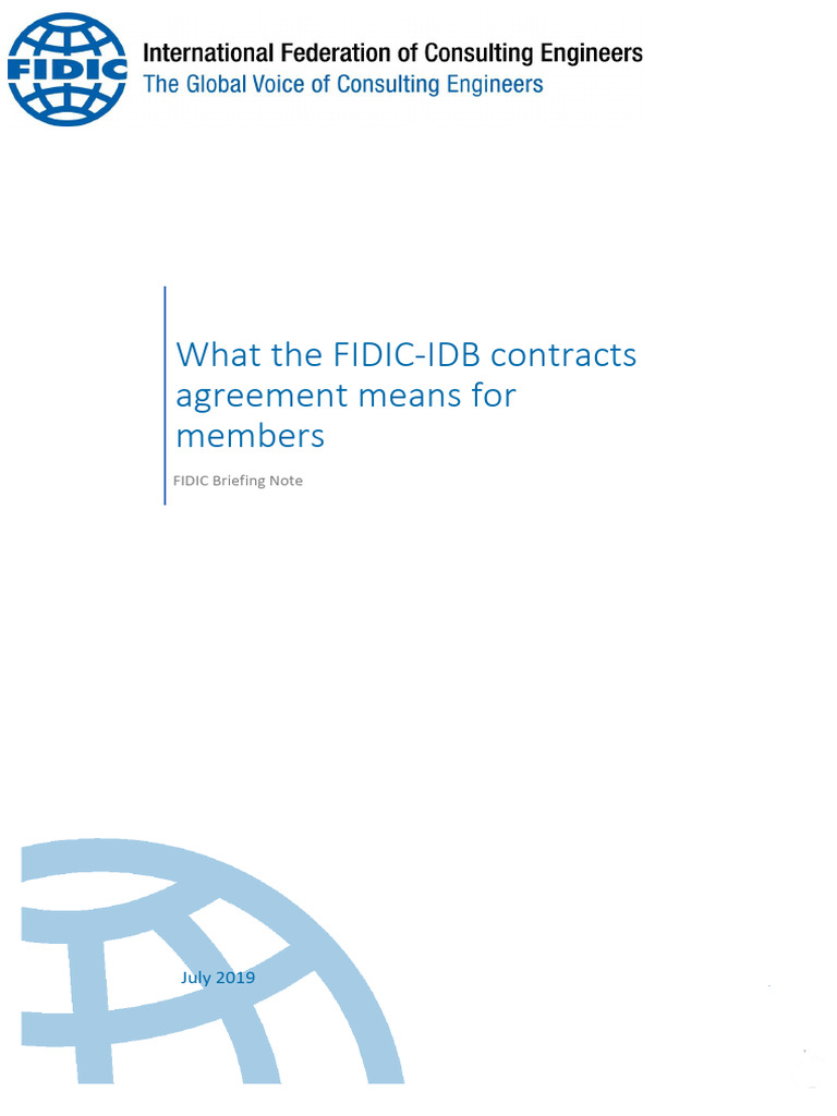 MDB - Briefing Note 2019 - IDB | PDF | Inter American Development Bank | Business