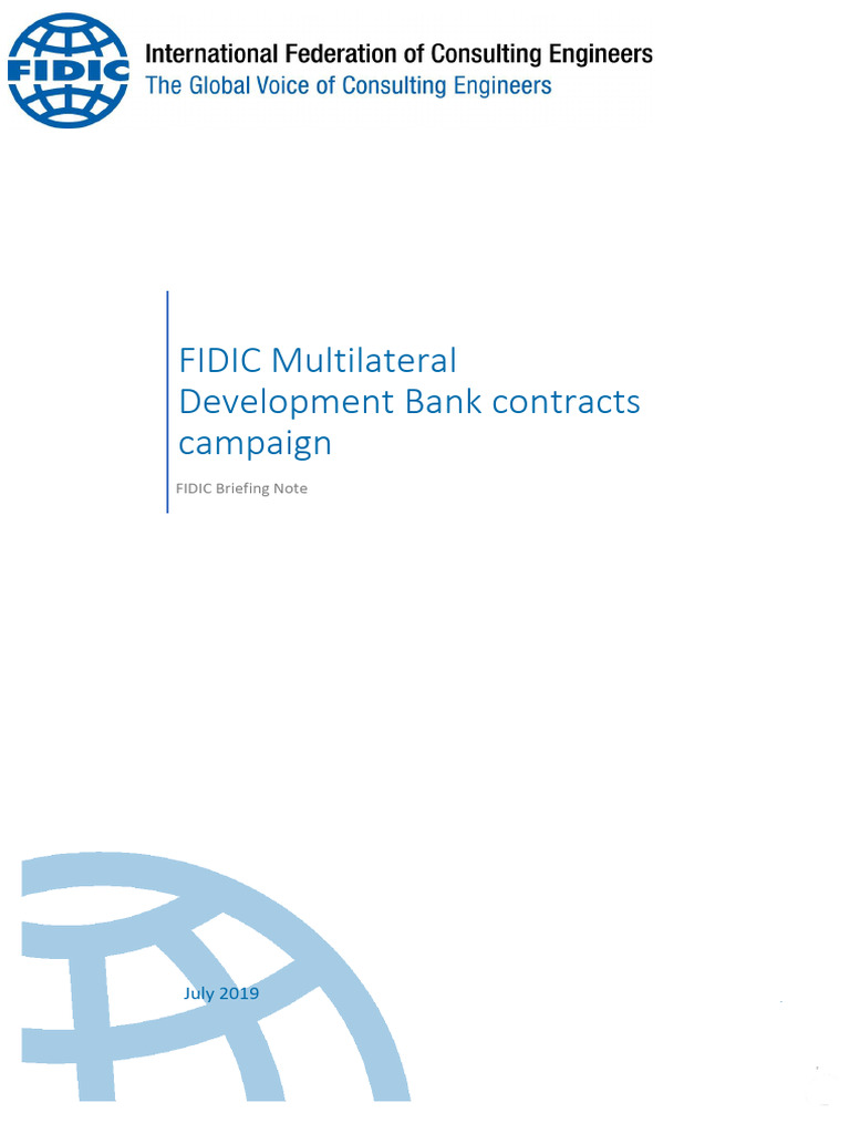 MDB - Briefing Note 2019 - Main Campaign | PDF | Infrastructure | Economies