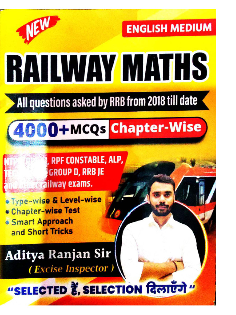 Aditya Ranjan Railway Math English Medium Book 4000+ MCQ Chapter | PDF
