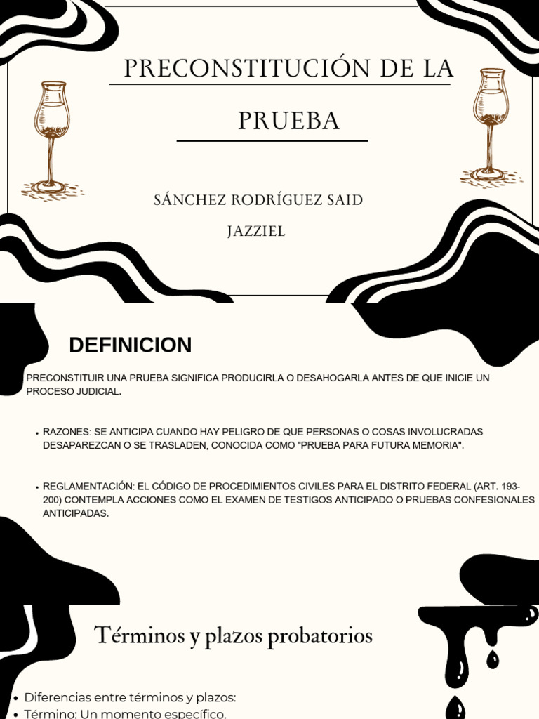 PRESENTACION - Procedimiento de La Prueba - SRSJ | PDF | Derecho