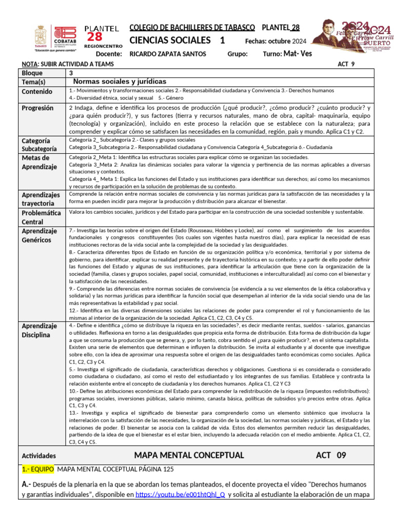 ACT 09 MAPA MENTAL | PDF | Sociedad | Desigualdad social
