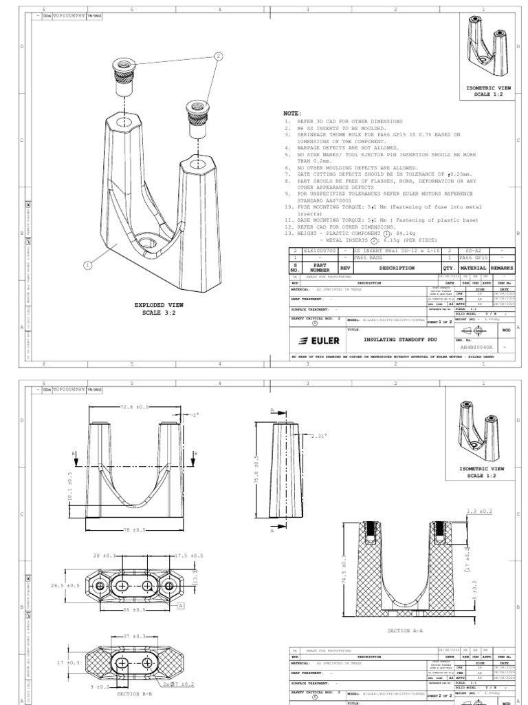 Ah4b00040a - Insulating Standoff Pdu | PDF | Metalworking | Industrial ...