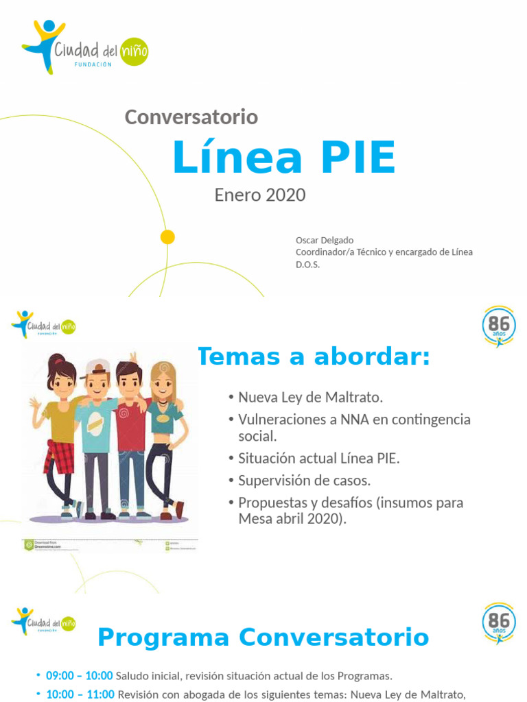 Conversatorio Pie Enero 2020 | PDF | Abuso infantil | Abuso sexual