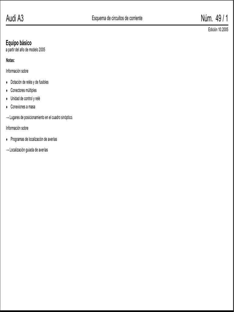 Equipo Basico A3 Esquemas | PDF | Conector eléctrico | Relé