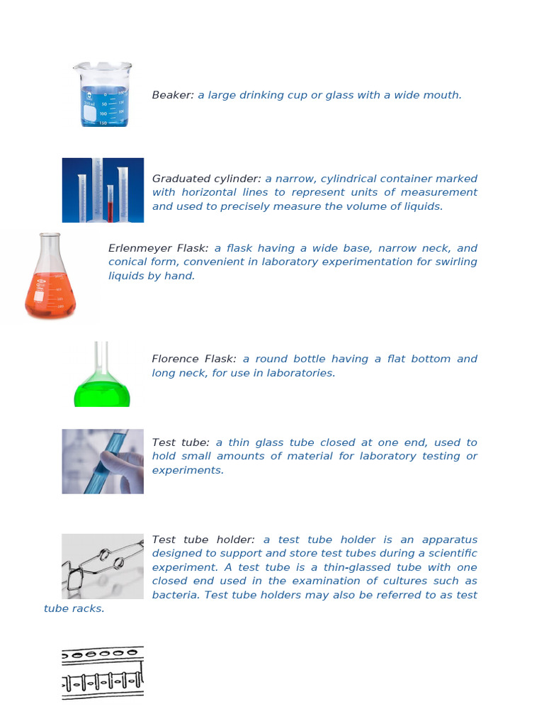 Lab equipment vocabulary | PDF