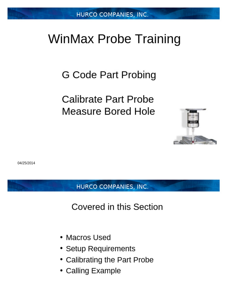 WinMax Probe Training Guide | PDF | Macro (Computer Science ...