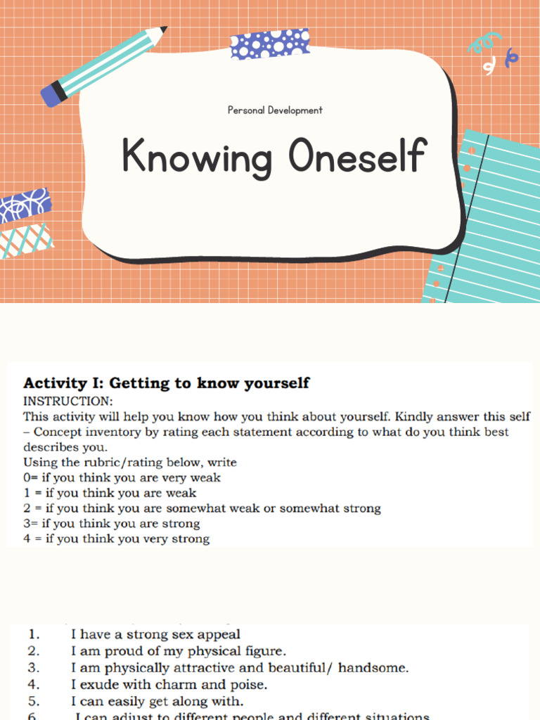 Personal Development | PDF | Self Esteem | Self Concept