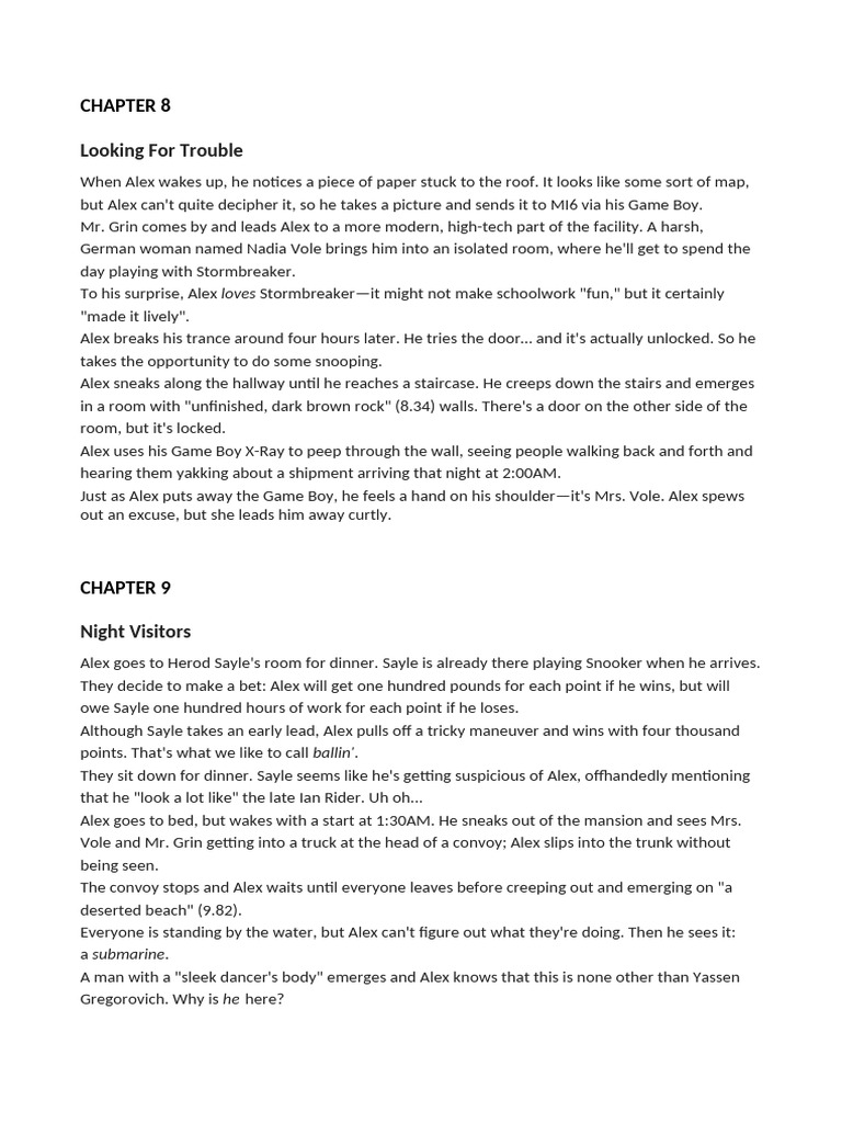 CHAPTER 8-10 summary (1) | PDF