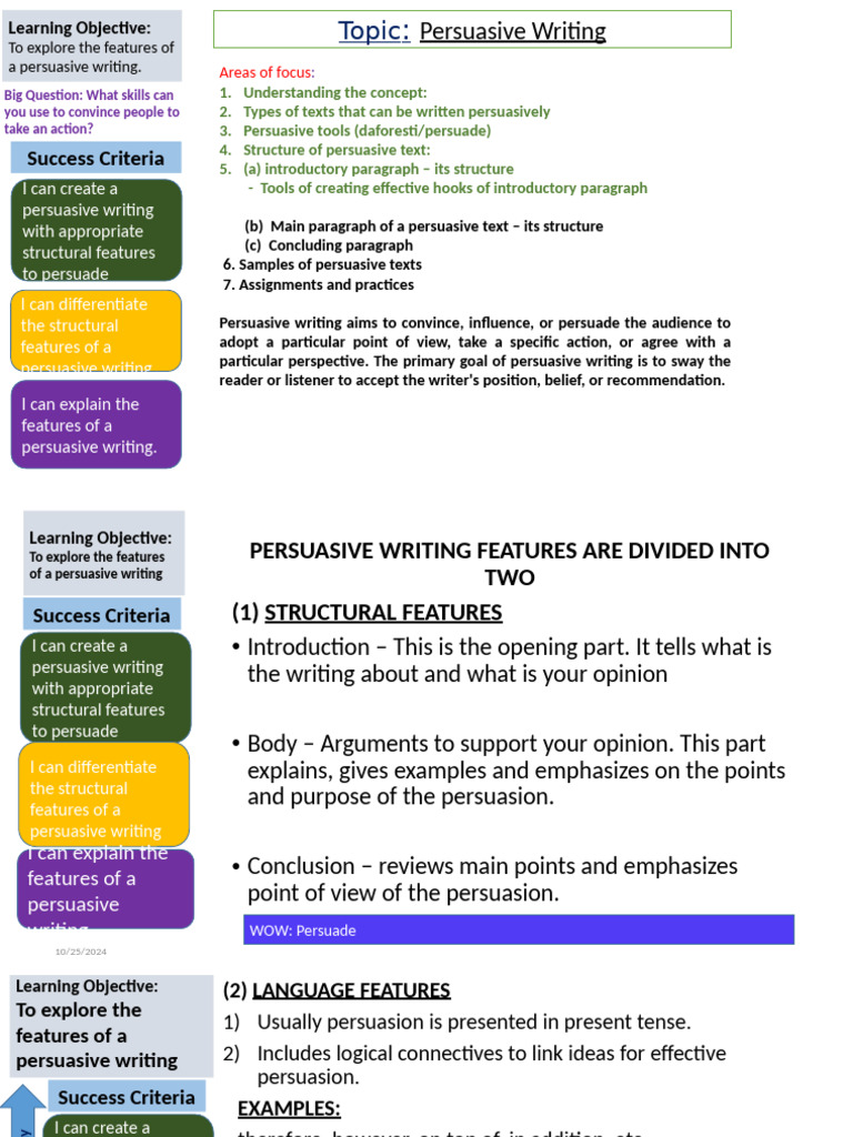 Understanding Persuasive Writing Techniques | PDF | Persuasion