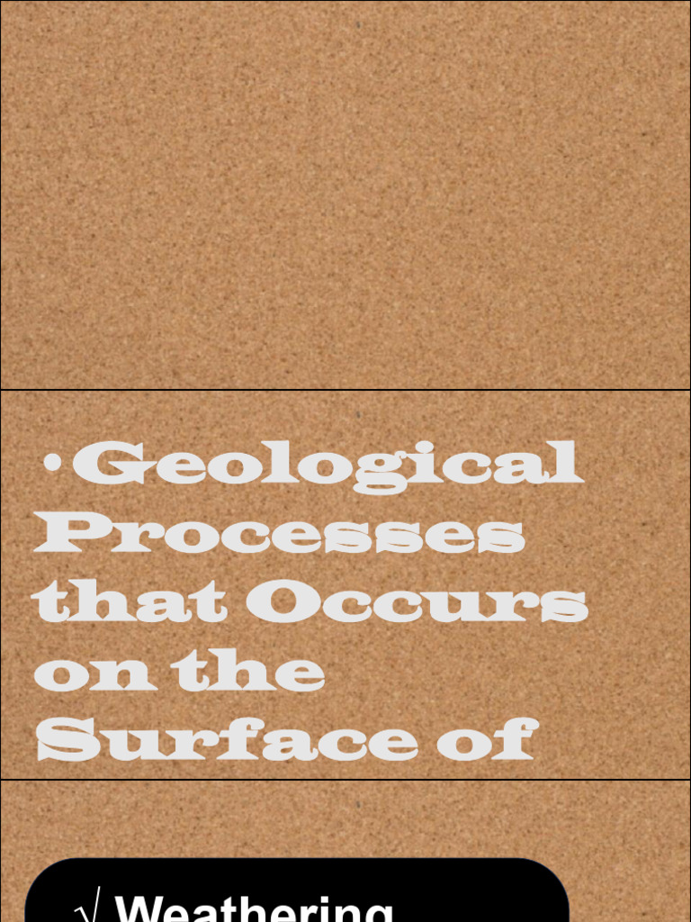 Surface Geological Processes | PDF | Erosion | Rock (Geology)