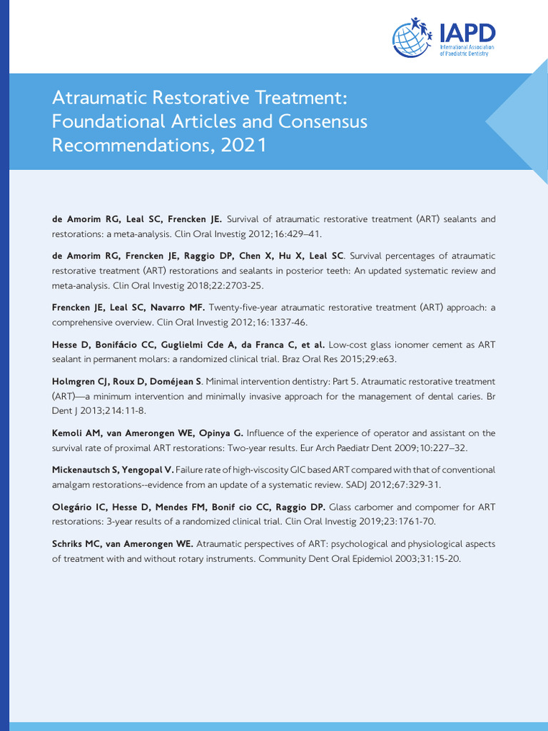 02 - Atraumatic Restorative Treatment | PDF | Clinical Medicine | Dentistry