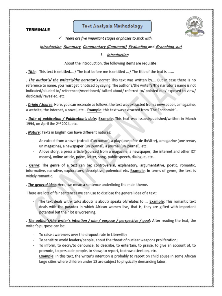 Text Analysis Methodology Guide | PDF