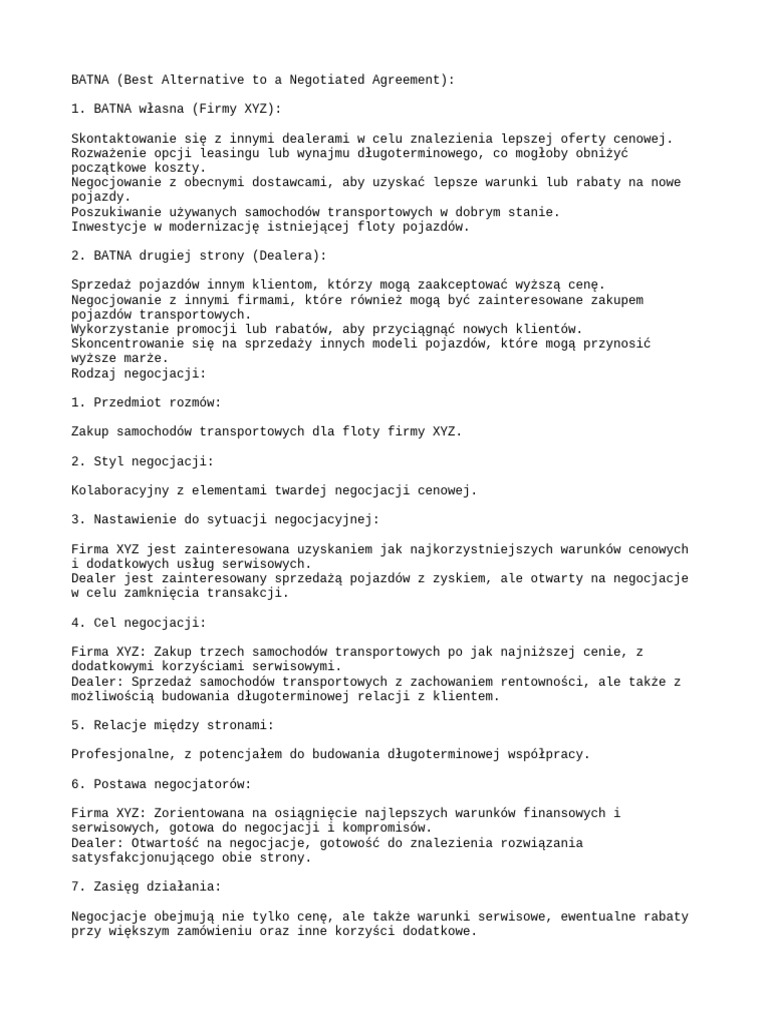 Negocjacje Batna | PDF