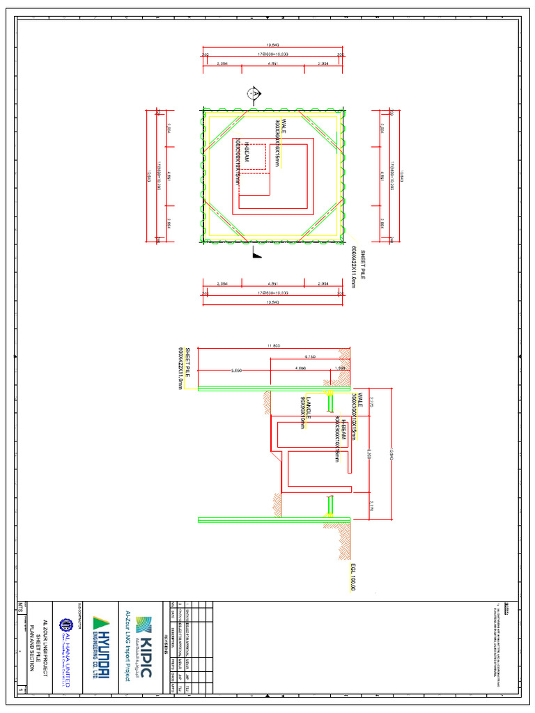 Attachment #2 - Design Plan For Sheet Piling Work | PDF
