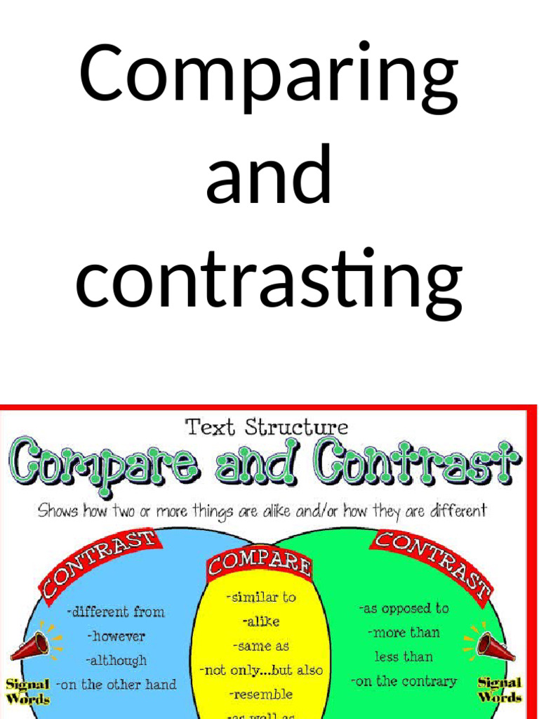 Comparing and Contrasting DIVERSITY | PDF
