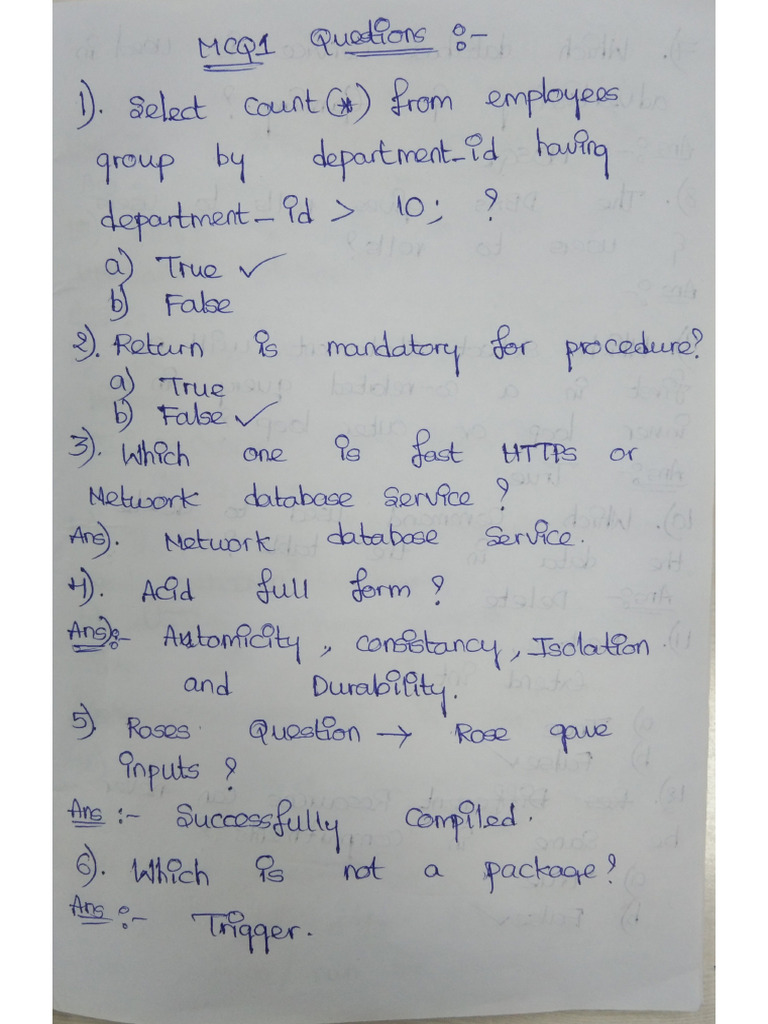 MCQ 1 QUESTIONS AND ANSWERSS | PDF